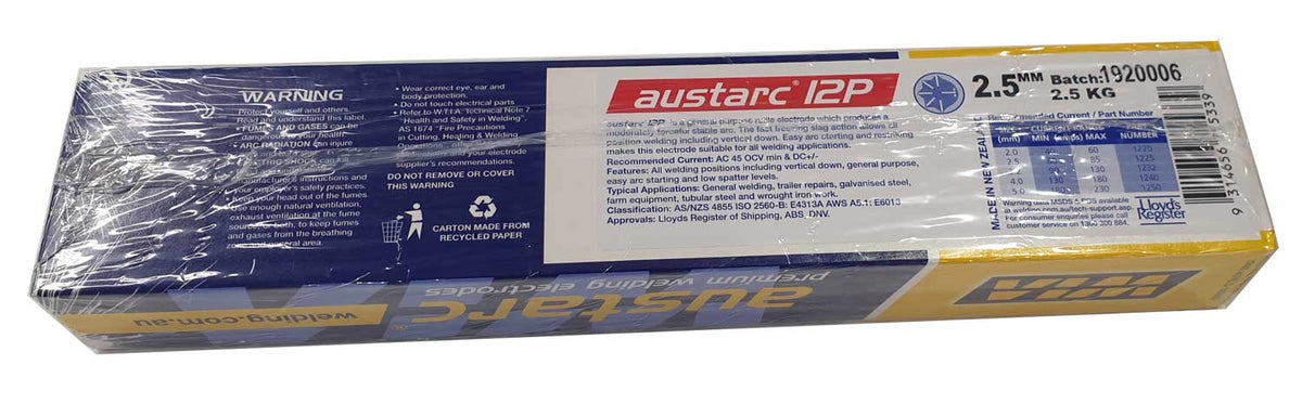 WELDING RODS 2.5MM X 2.5KG PKT GP 12P – Rand Farm Supplies